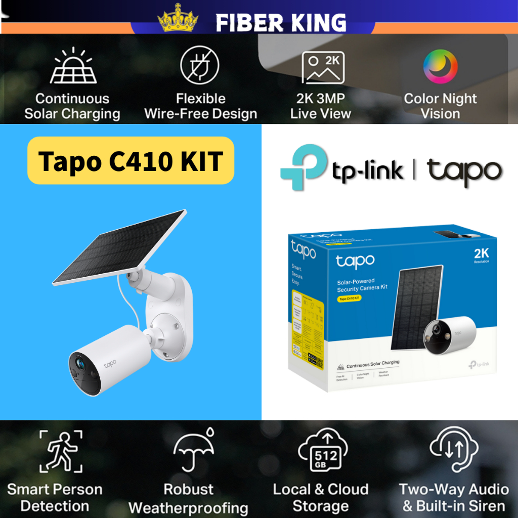 TP-LINK Tapo C410 KIT Solar-Powered Security Camera Kit | Shopee Singapore