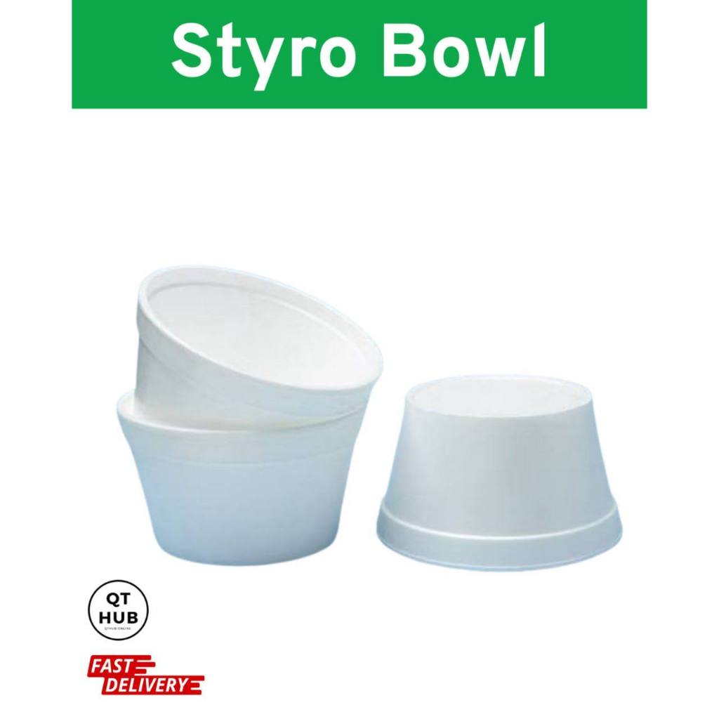 Golden Top Styro Bowl 12oz (25pcs) – Hot Food & Soup Disposable ...
