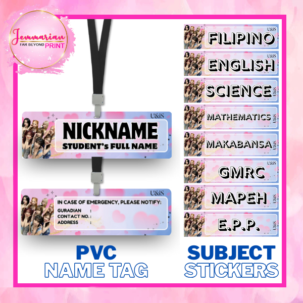 NAME TAG & SUBJECT STICKERS (u n i s design) | Shopee Singapore