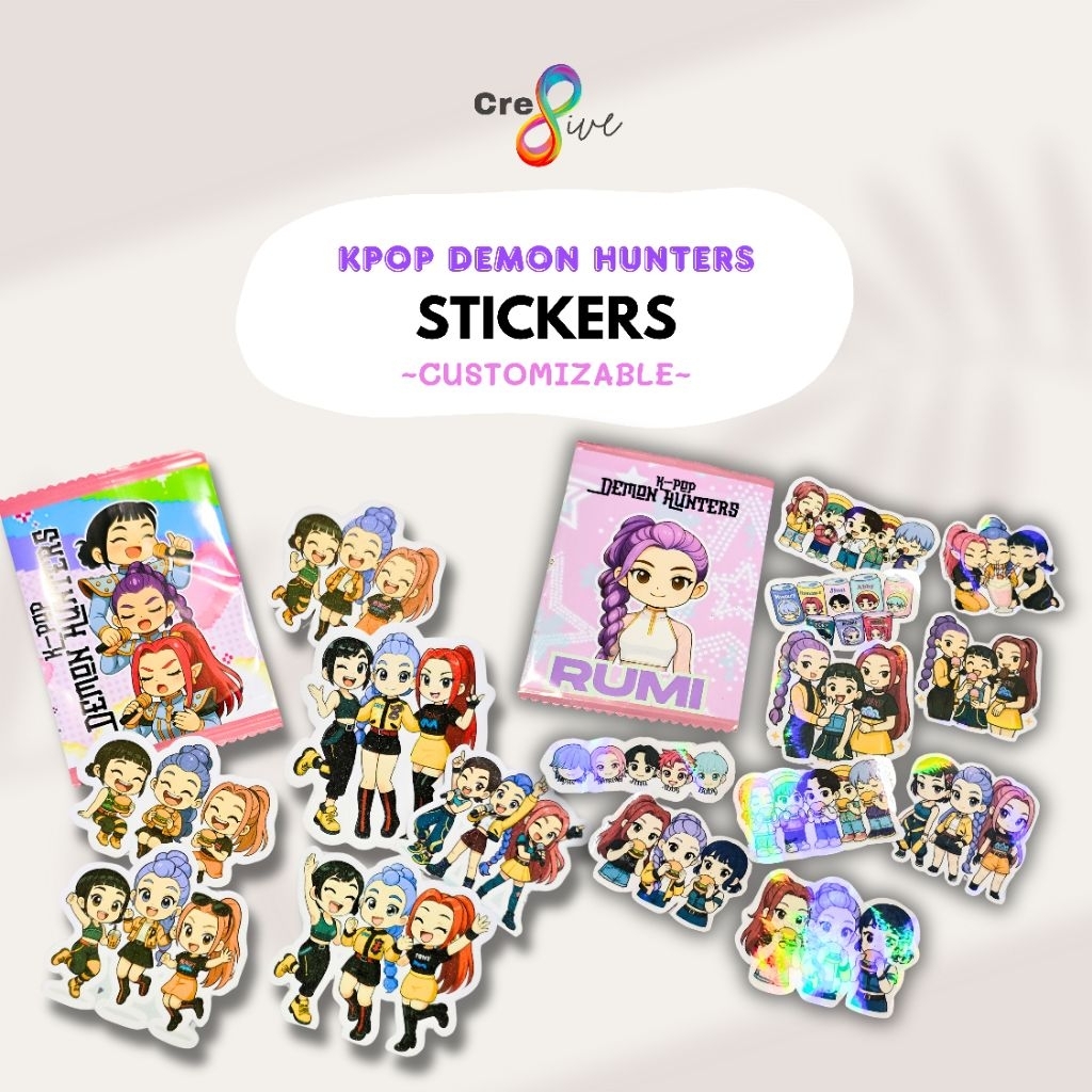 K-Pop Demon Hunters | Chibi Stickers | Huntrix Sticker Set | Cre8ive ...