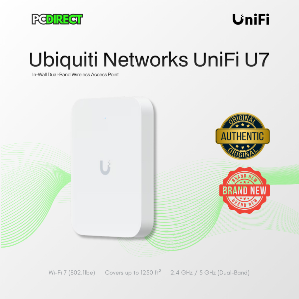 Ubiquiti UniFi U7 In-Wall Dual-Band Wi-Fi 7 Access Point | Sleek Hotel ...