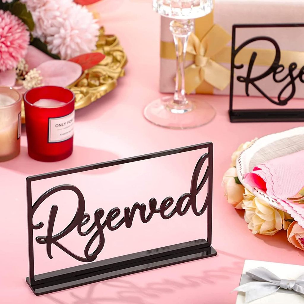 Acrylic Table Sign For Tables Standing Wedding Signs For Wedding ...