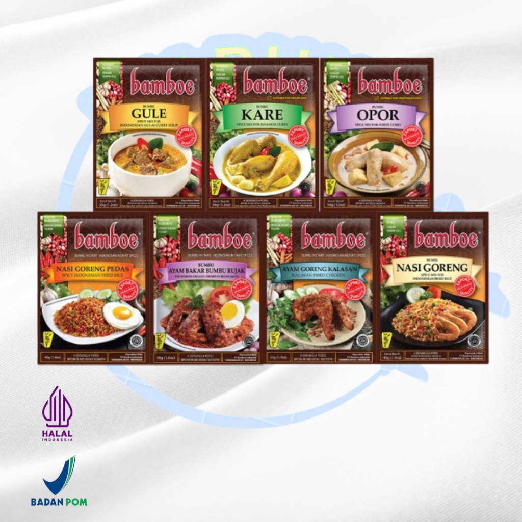 Indonesian Instant Seasoning Dish BAMBOE BUMBU Authentic Indonesia ...
