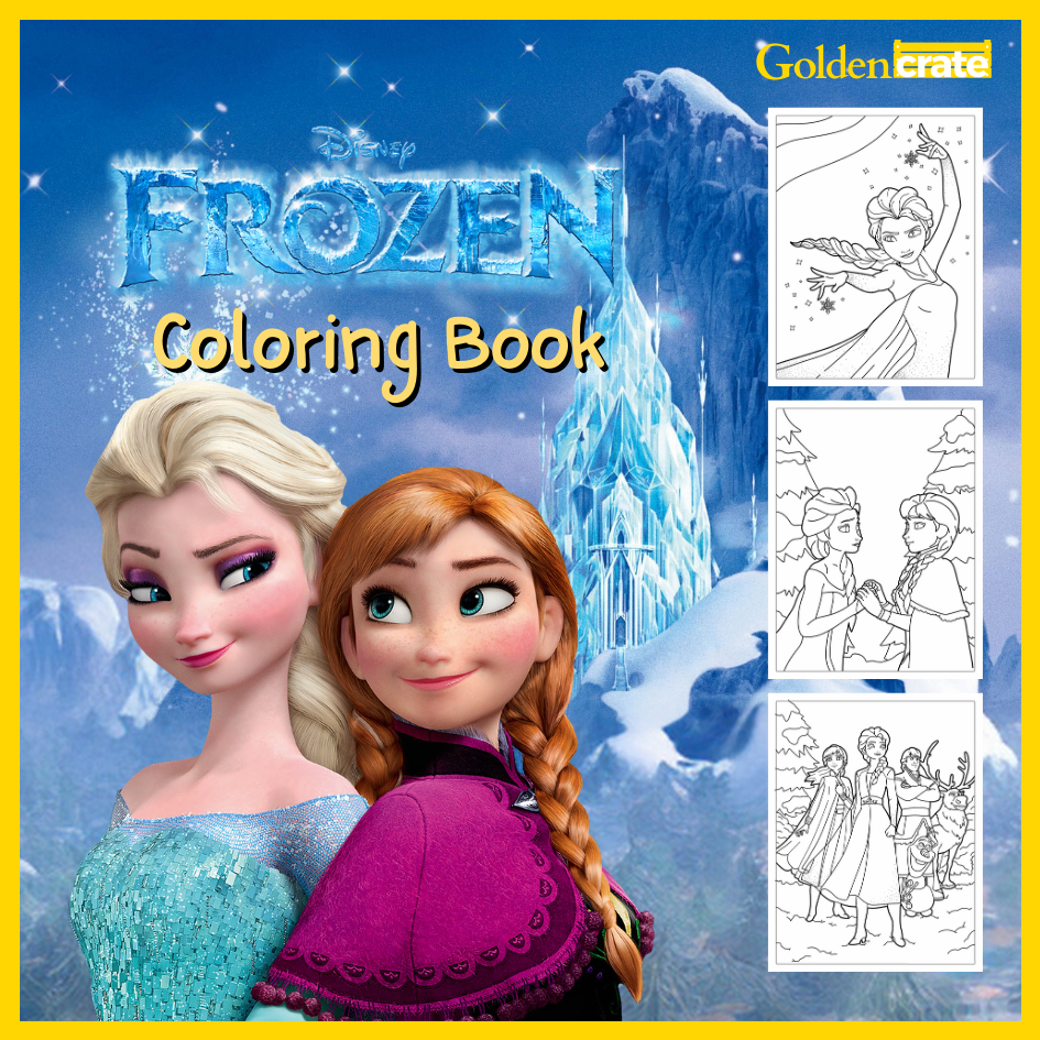 Frozen Coloring Book – 20 Pages | Screen-Free Activity for Kids Age 4 ...