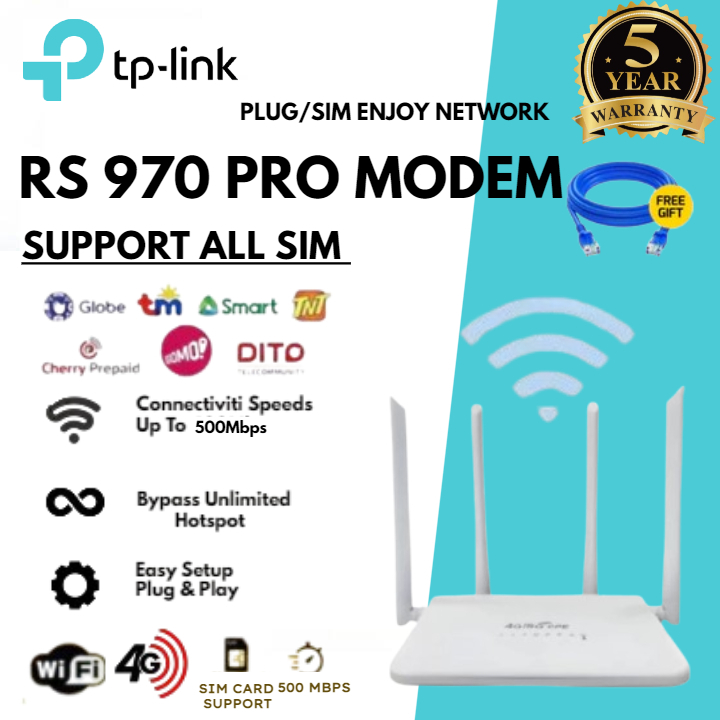 NEWEST Version RS970 PRO 2024 Modified Unlimited Hotspot 4G LTE Modem ...