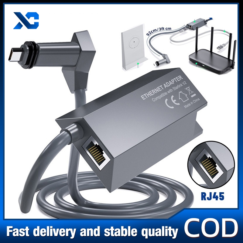 XC V2 Ethernet Adapter For Starlink Standard Actuated Gen 2 Starlink Adapter To RJ45 | Shopee ...