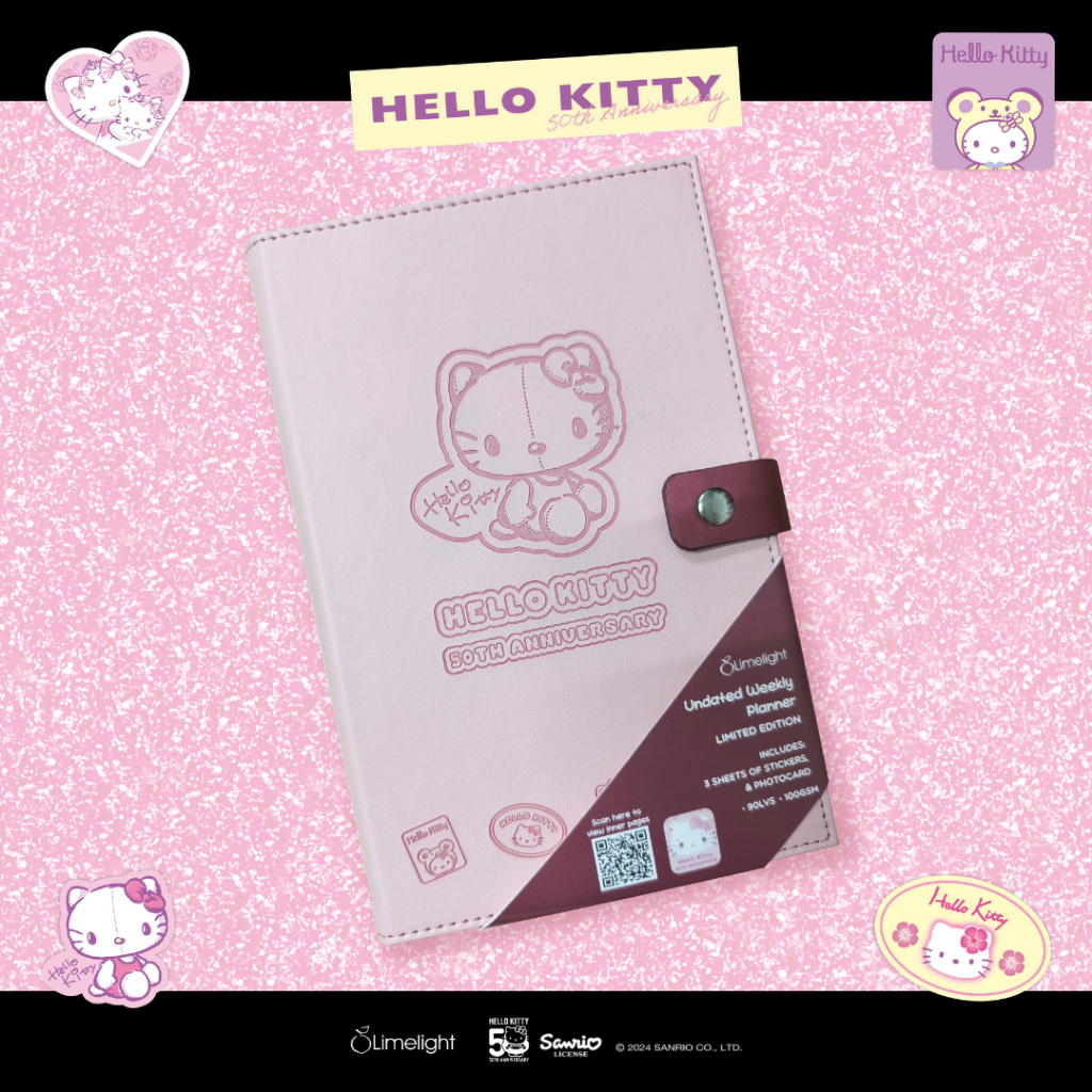 Limelight 2025 Hello Kitty Weekly Planner Travel | Shopee Singapore