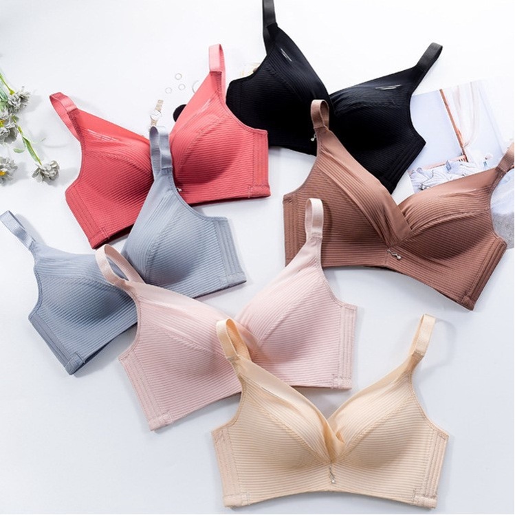 Seamless Push Up Bra 32AB-40C Without Rims Small Chest Bra Gather ...
