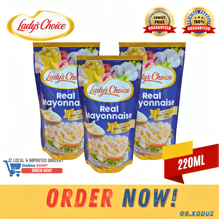 LADY'S CHOICE Real Mayonnaise 220ml - made with 100% Farm Fresh Eggs ...