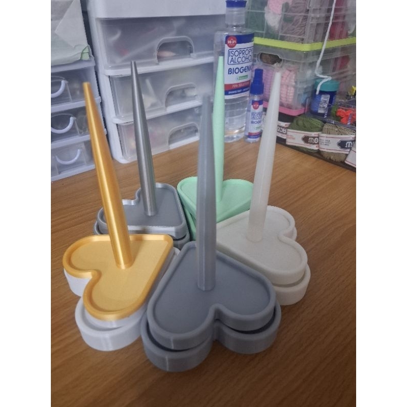Yarn holder spinner stand for Crochet and Craft (3d printed) | Shopee ...
