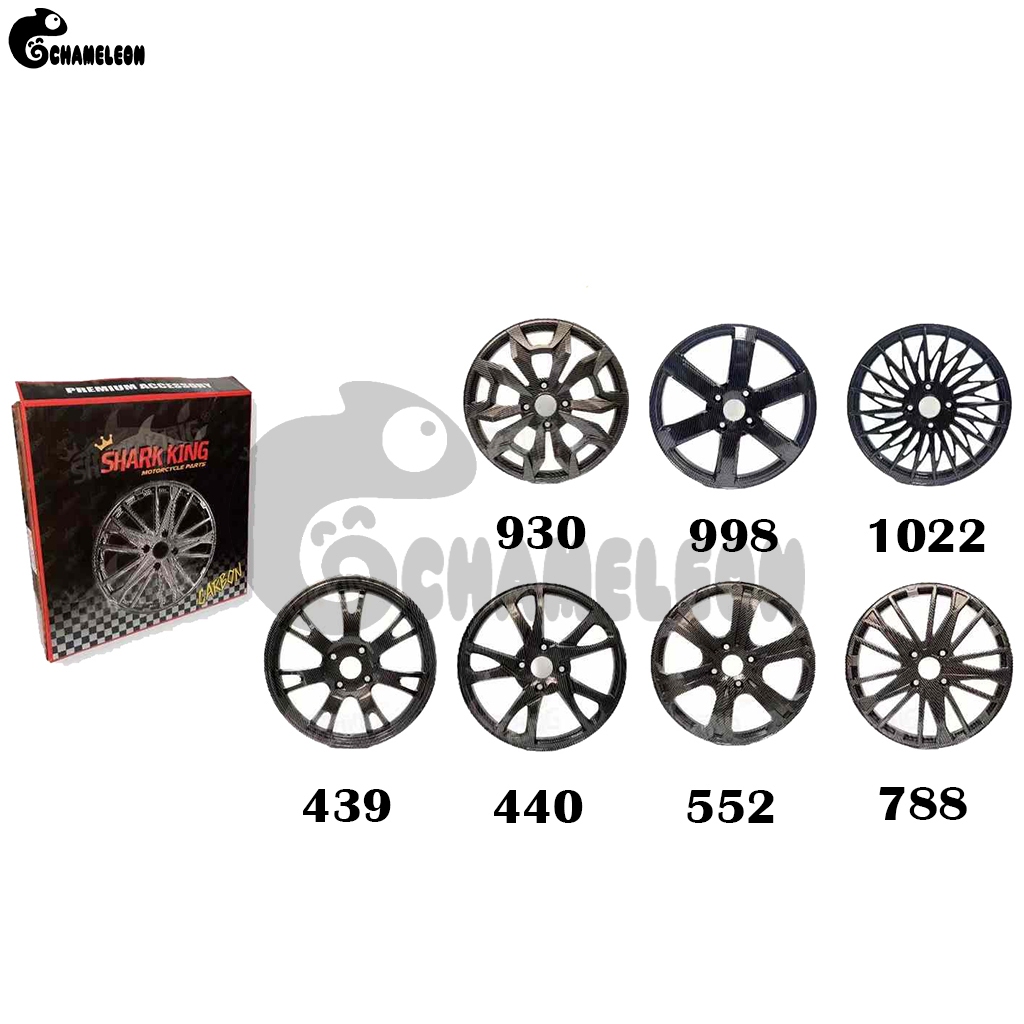 Chameleon Motorcycle Tricycle Side Wheel Mags/Rims 17 Inches Carbon ...