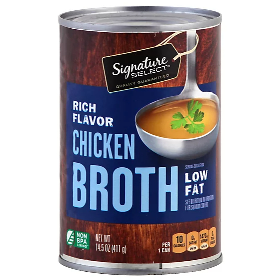 Signature Select Chicken Broth - Low Fat - Rich Flavor 411g | Shopee ...