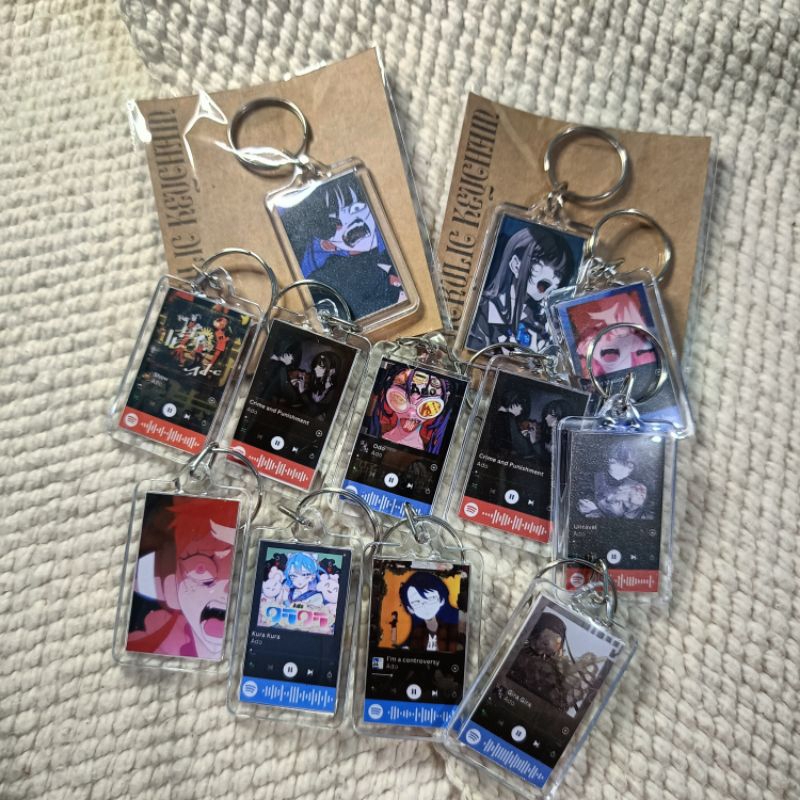 Ado Spotify Songs and Album Cover Keychain [Updated now back to back ...