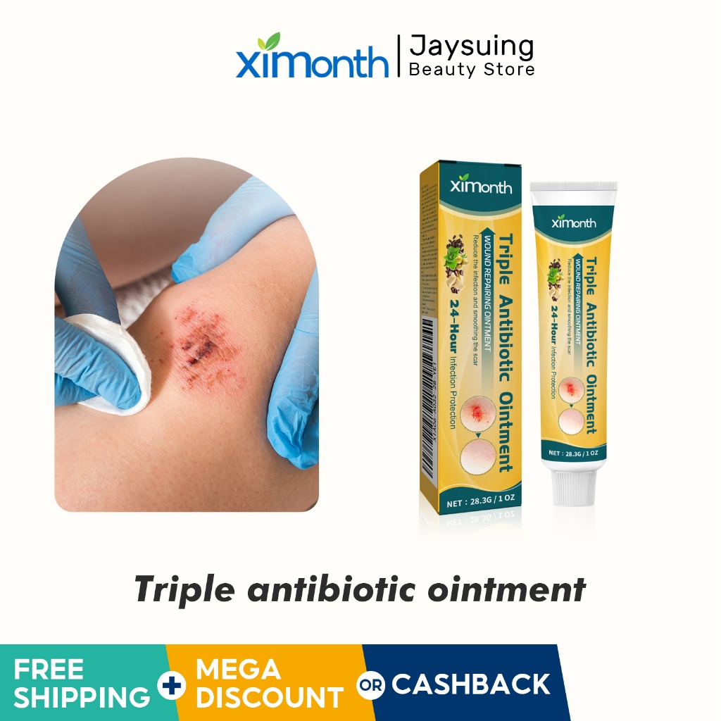XIMONTH Antibiotic Ointment Wound Healing Infection Prevention Skin Repair Fast Relief | Shopee ...