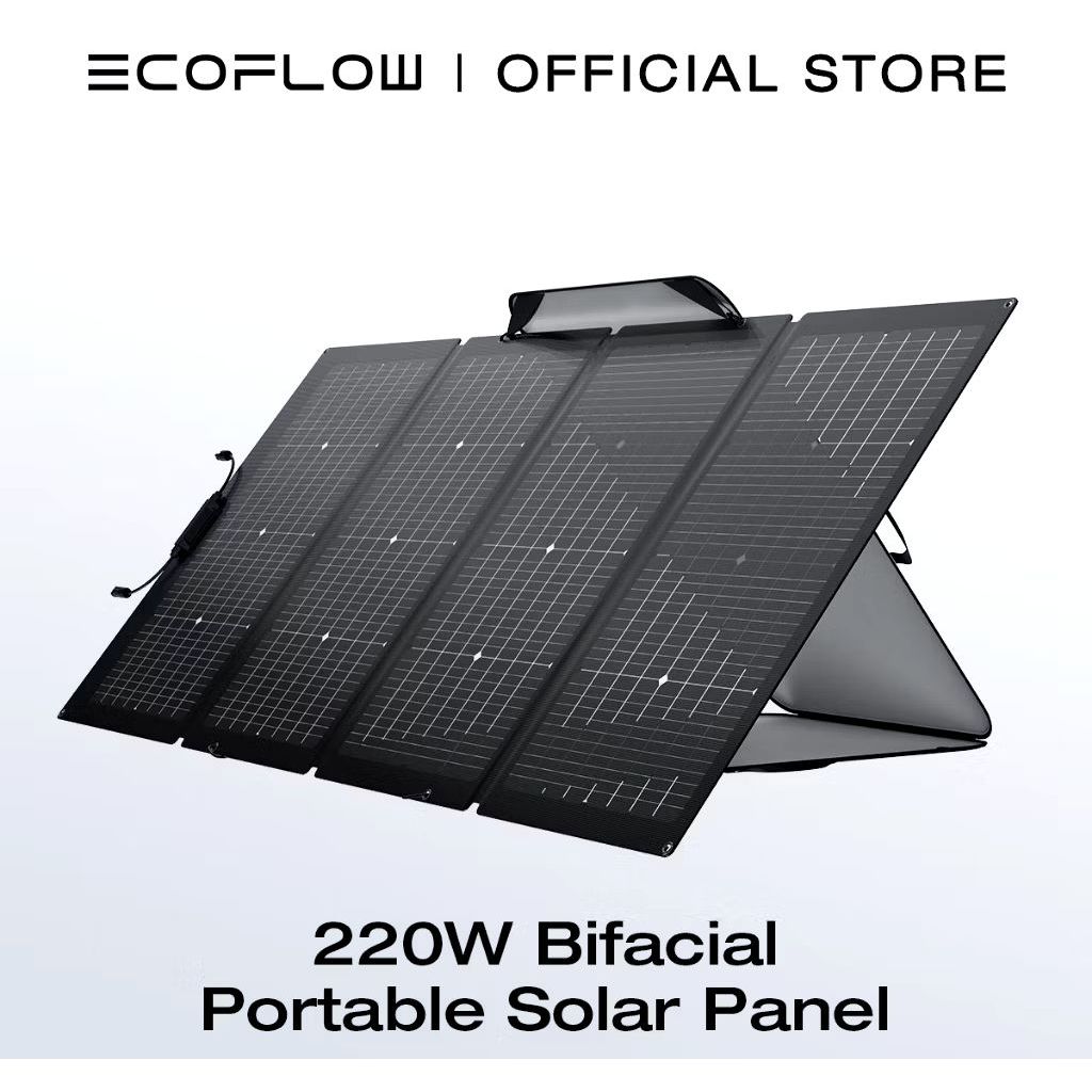 EcoFlow 220W Bifacial solar panel | Shopee Singapore