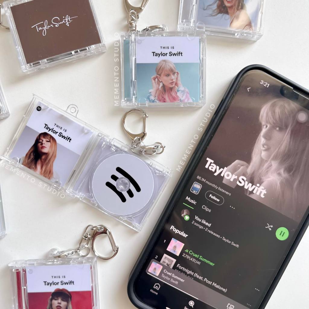 Mini Album NFC Spotify Keychain Touch Tag Music | Shopee Singapore