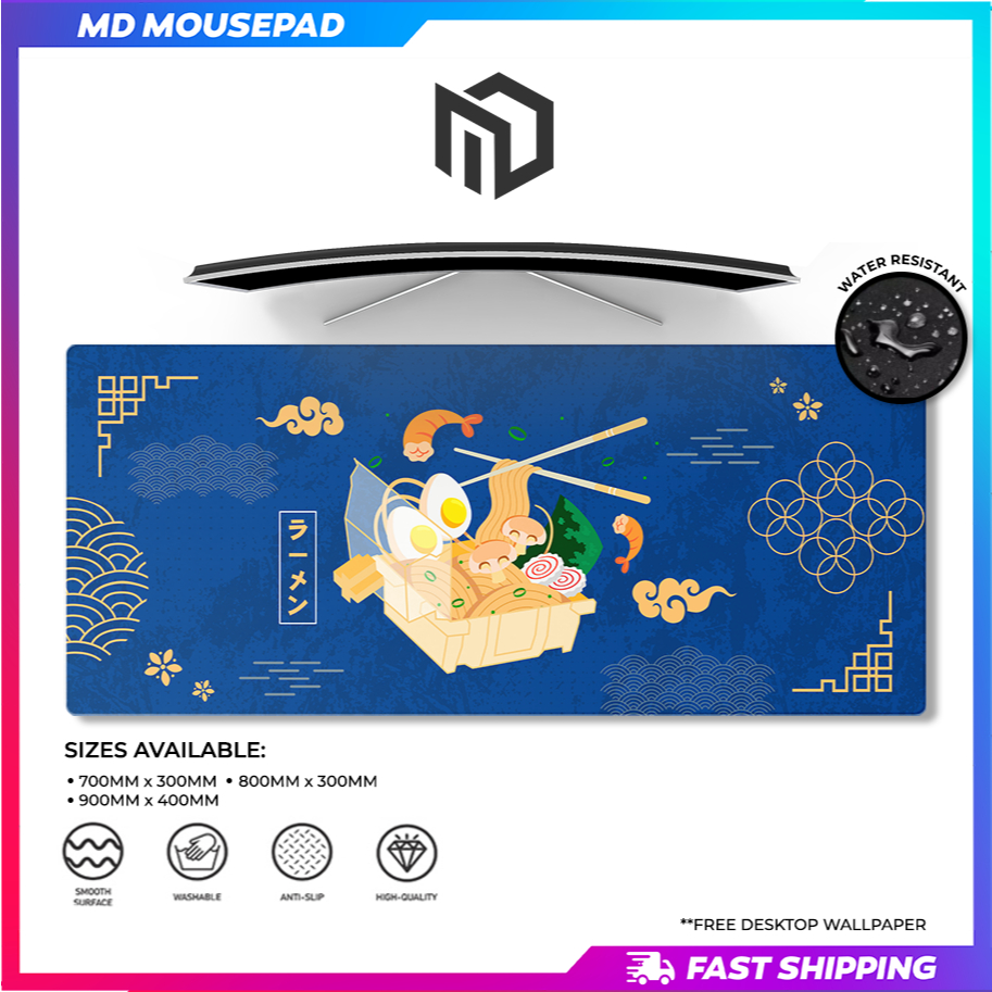 MD Mousepad | Ebi Soba Switch Blue | Extended Large Gaming Mouse pad ...