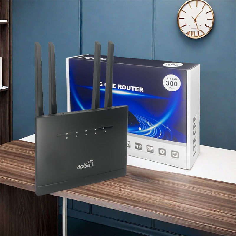 4G Router SIM Card Modem 2.4G Single Band Wi-Fi 300 Mbps (with free ...