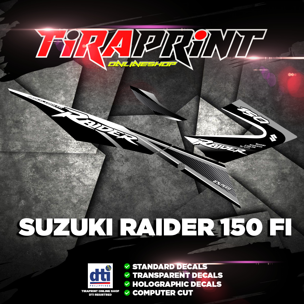 SUZUKI RAIDER 150 FI DECALS | Shopee Singapore
