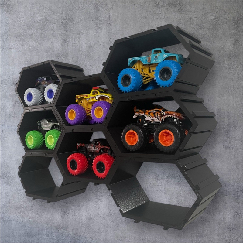 1:64 Scale Hot Wheels Monster Truck / Monster Jam Truck Modular Wall ...