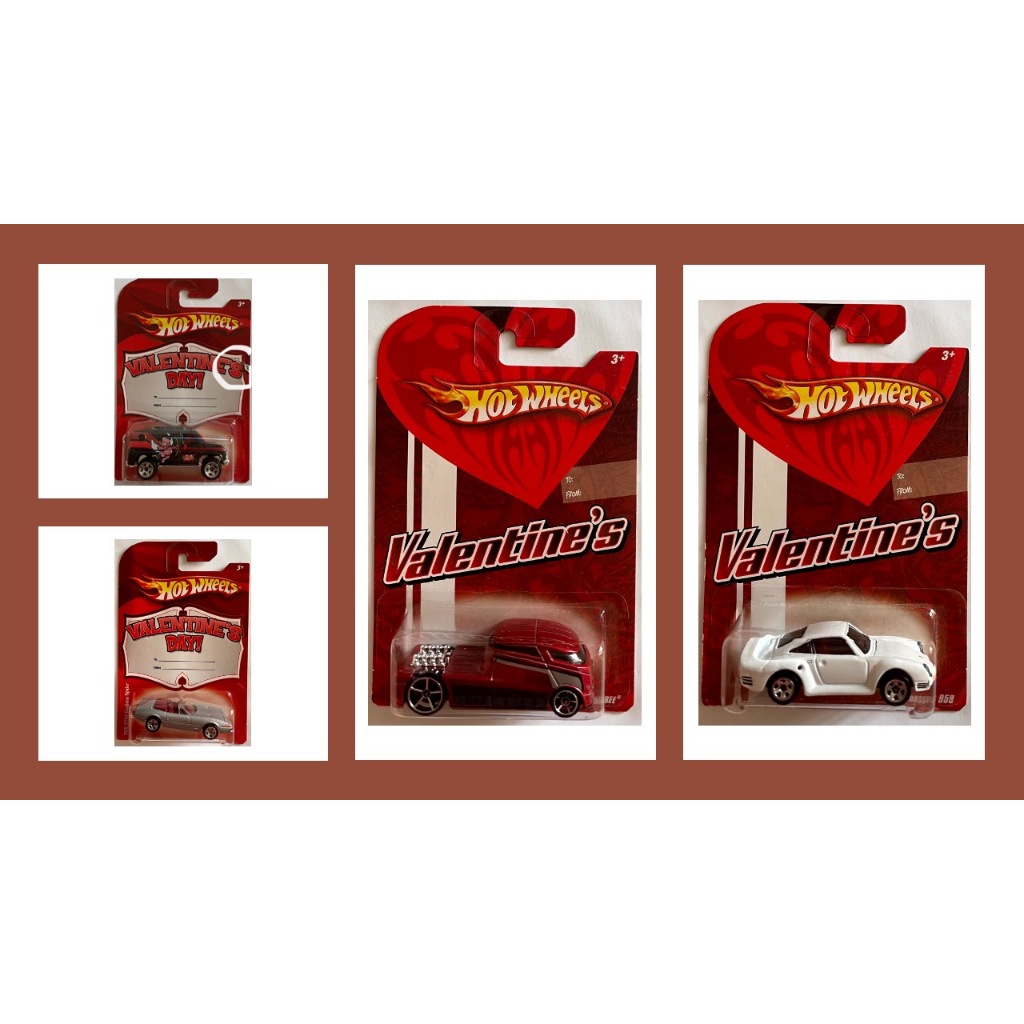 Hot Wheels - Valentine's - 365 CTS4 Daytona Spider, Porsche 959, Qoombe ...