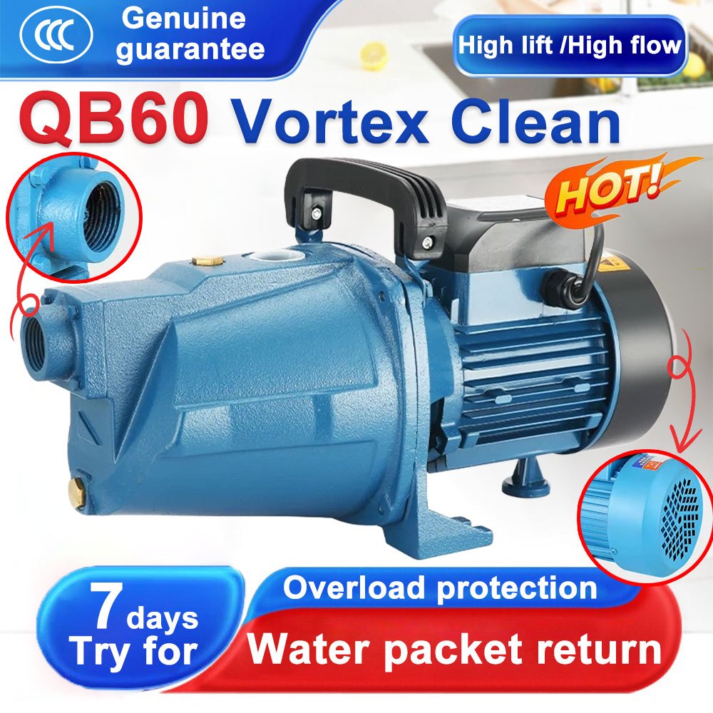 Electric Water Pump 2H/2000w Heavy Duty Booster DC Jet Pump Portable ...