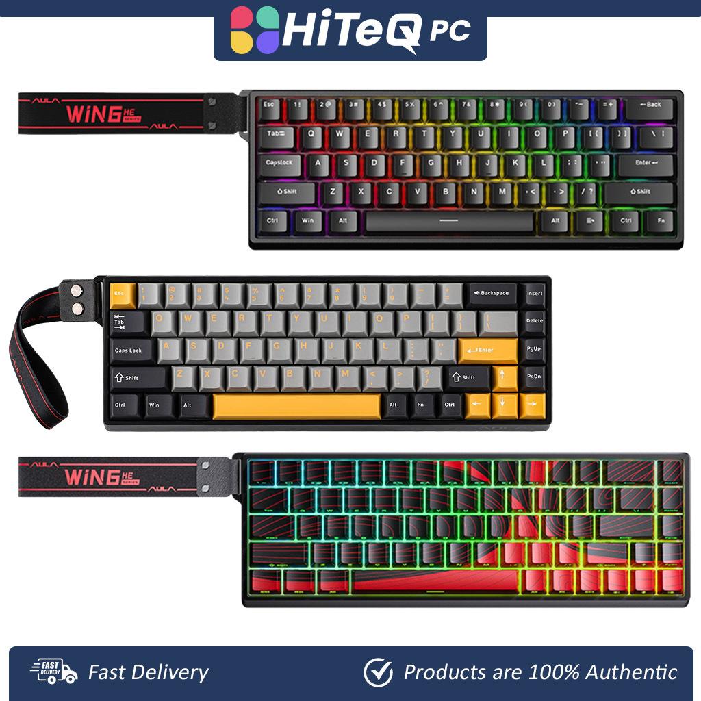 HiteqPC | AULA WIN 60/68 MAGNETIC SWITCH WIRED KEYBOARD | Shopee Singapore