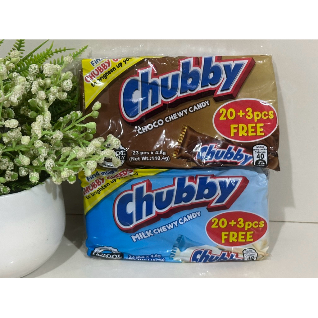 CHUBBY CHOCO CHEWY CANDY 20+3 PACK 110.4g | Shopee Singapore
