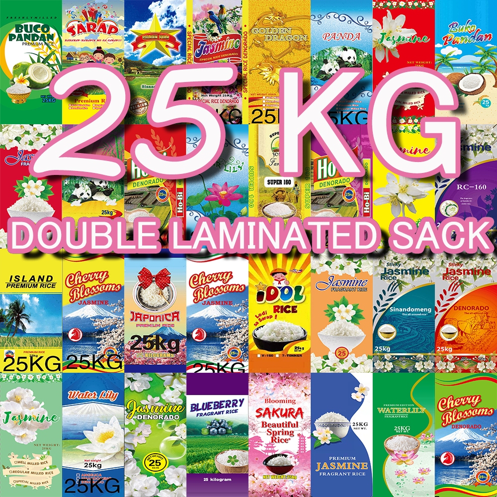 25kg DOUBLE LAMINATED SACK for RICE empty trapal sacks with Handle ...