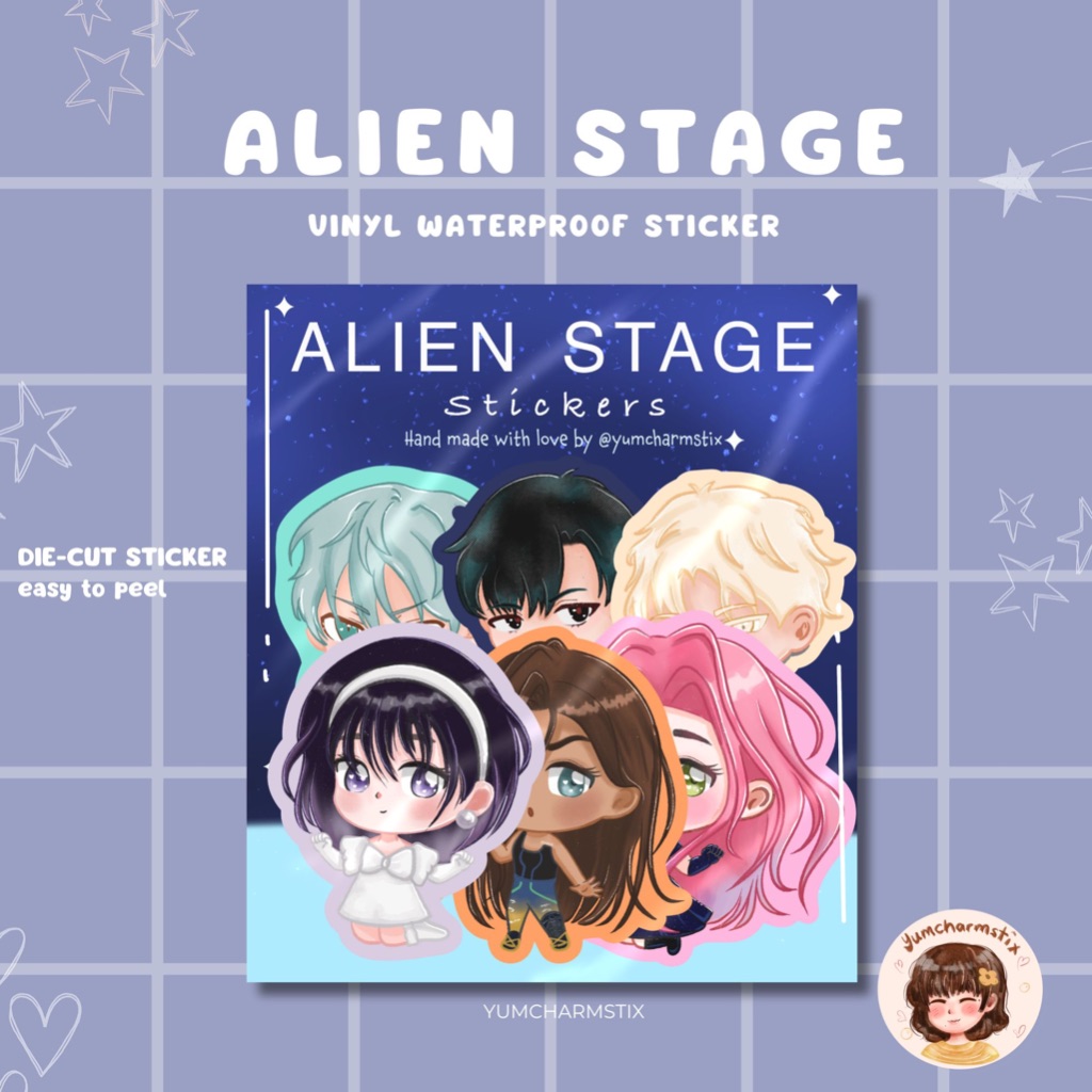Alien Stage Sticker Pack / Glittered Laminated/ [FANMADE] SP009 ...
