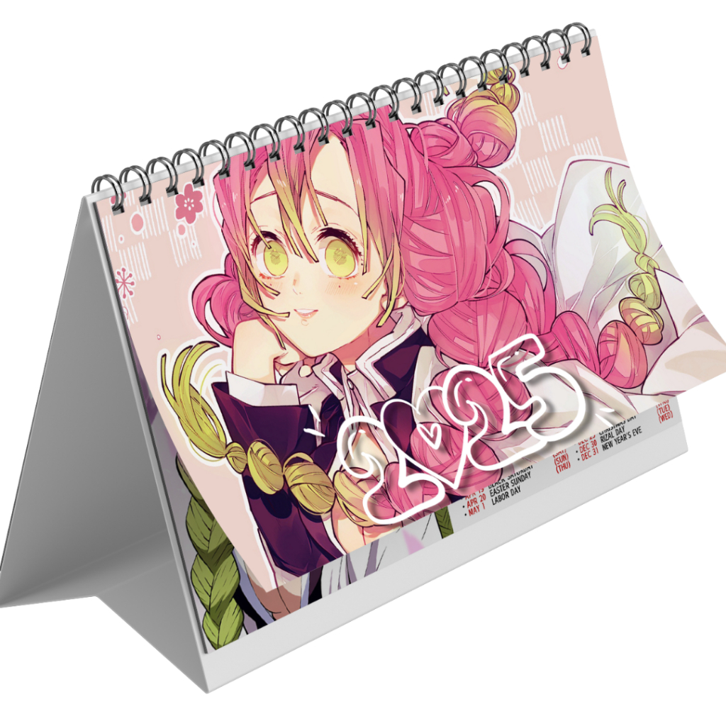 Shirts PH Anime Calendar 2025 Demon Slayer Mitsuri Calendar | Shopee ...
