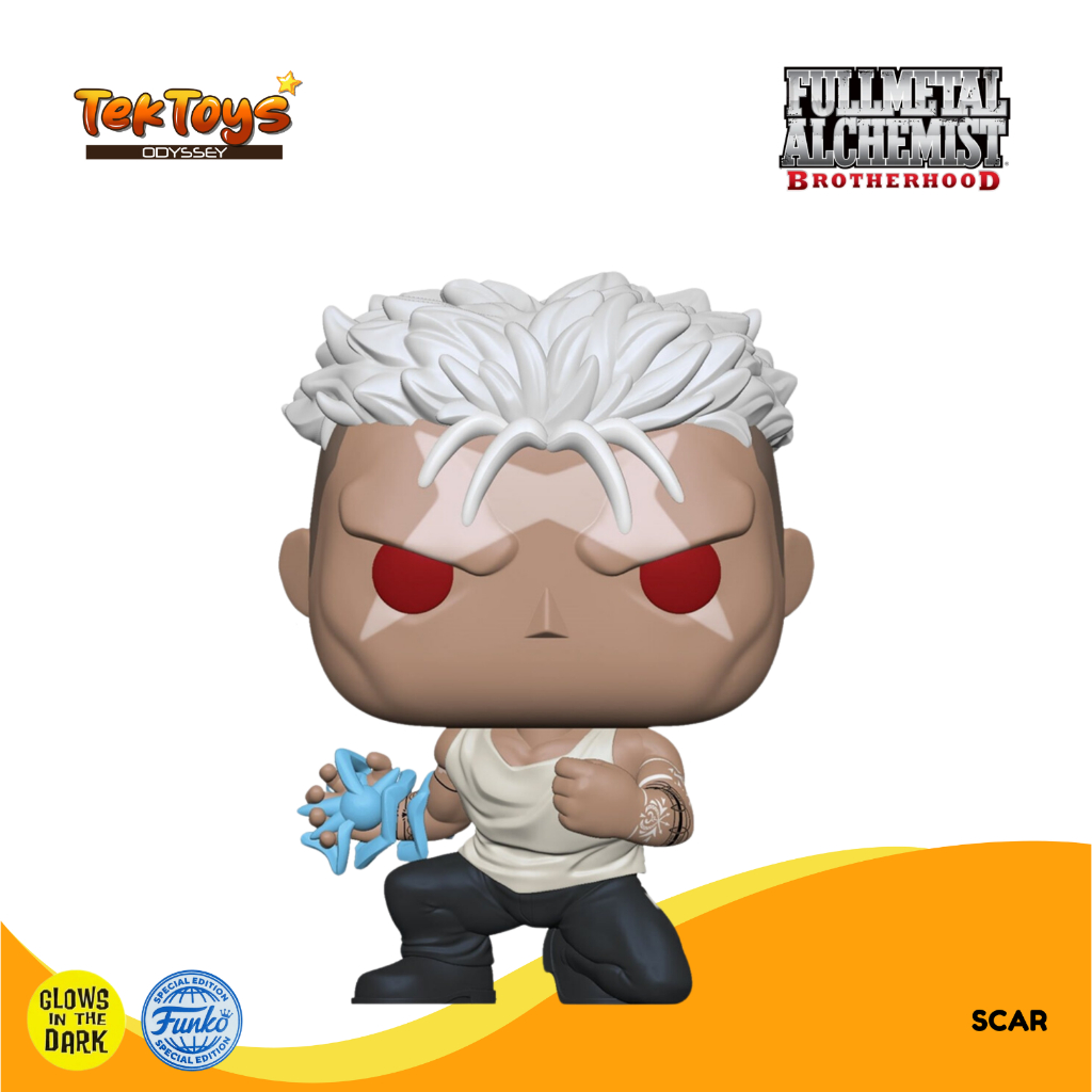 FUNKO POP - FULL METAL ALCHEMIST - SCAR 1486 (EE)(GITD) | Shopee Singapore