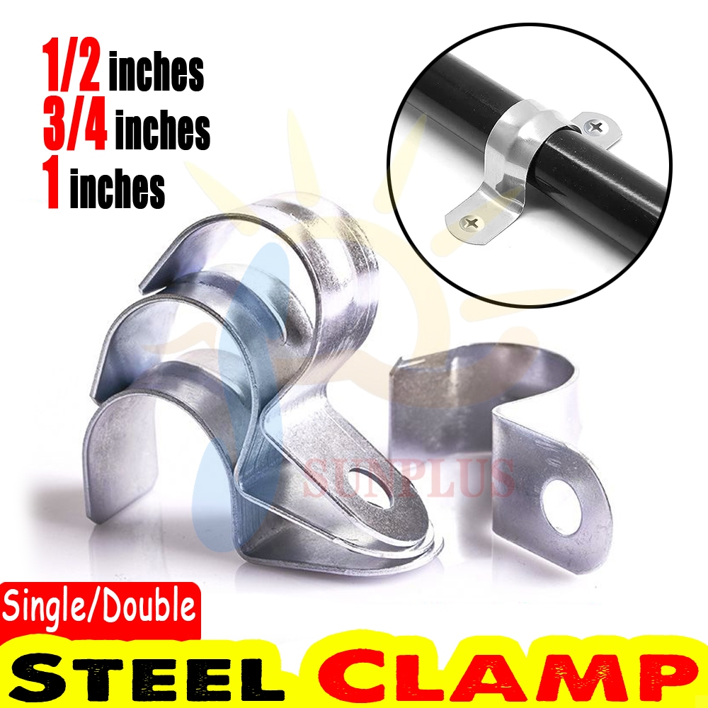 Steel Clamp Heavy Duty Metal Conduit Pipe Clamps GI CLamps Single ...