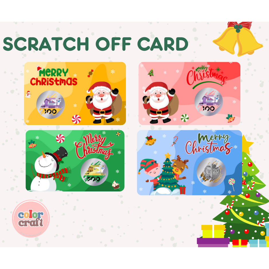 CHRISTMAS SCRATCH OFF CARD (10pcs) | Shopee Singapore
