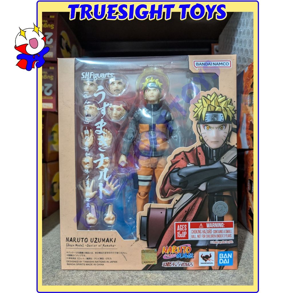 SH Figuarts SHF Naruto Shippuden Uzumaki Naruto -Sage Mode Savior of ...