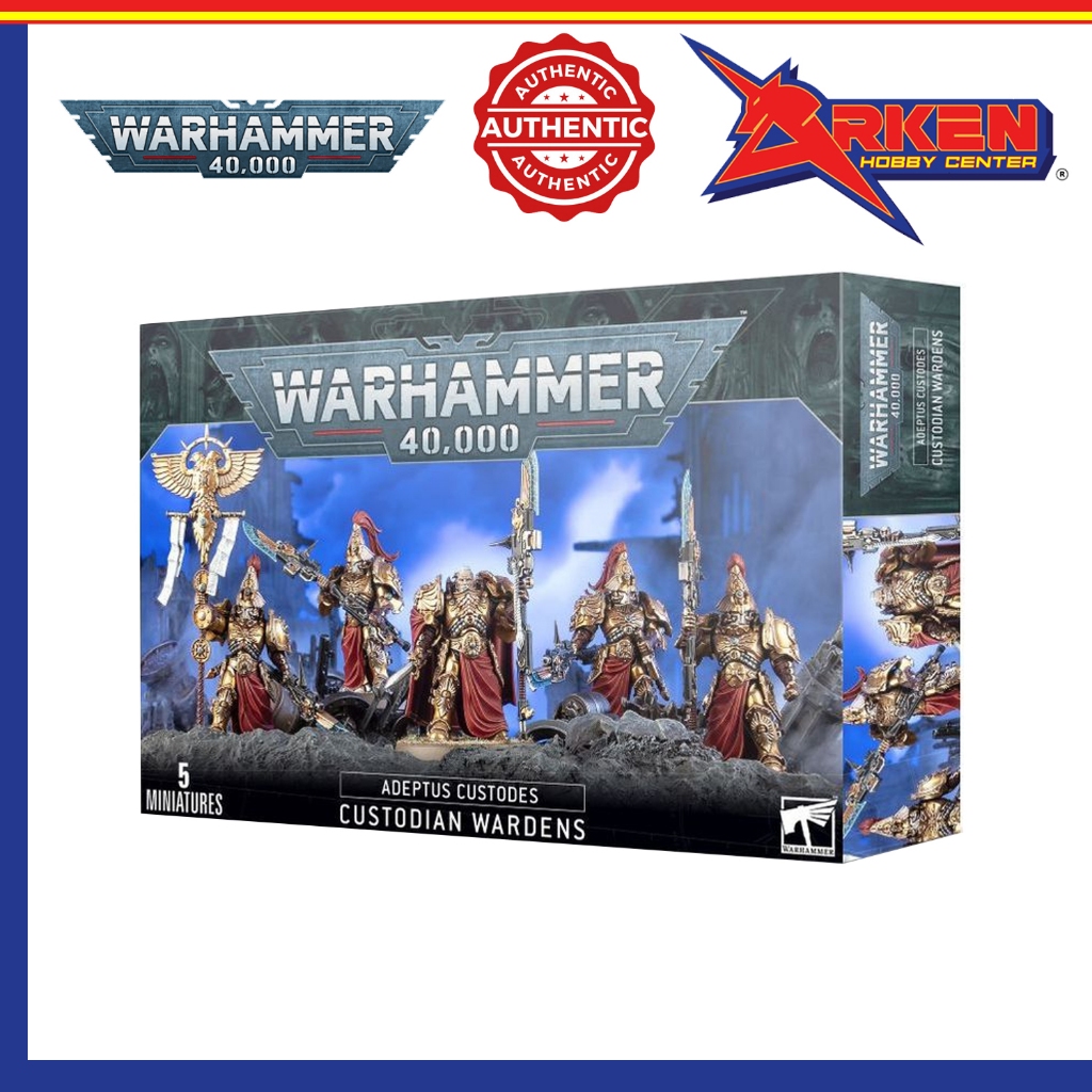 WARHAMMER 40,000 - Adeptus Custodes: Custodian Wardens (5 Miniatures ...