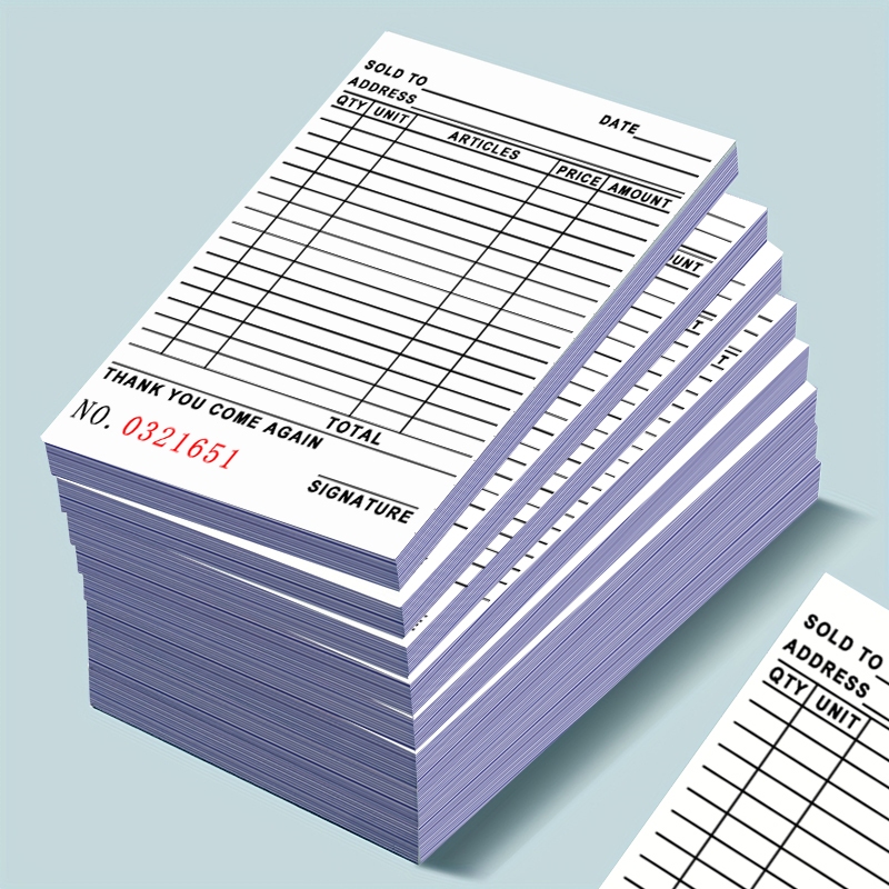 Resibo Carbonized Receipt With Carbon Paper Delivery Receipt Sold ...