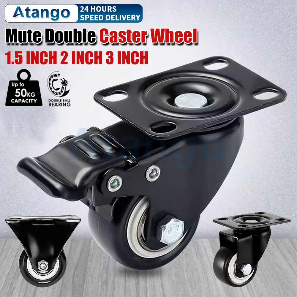 Gold Diamond Caster Wheels 1.5/2/3 Inch Heavy Duty Swivel, With Brak ...