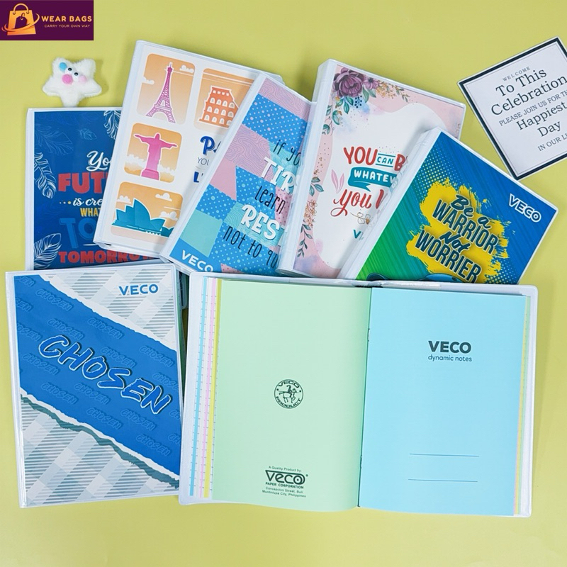 10 Division VECO Binder Filler Notebook Paper Dynamic Noted 6x8.5inches ...