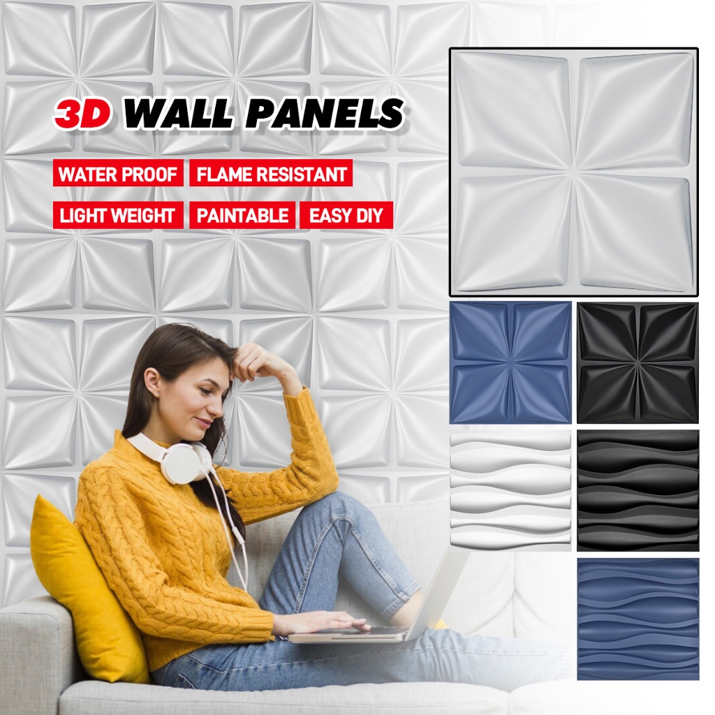 3D Wall Design Wall Sticker PVC Panel Diamond Design Wallpaper Design ...