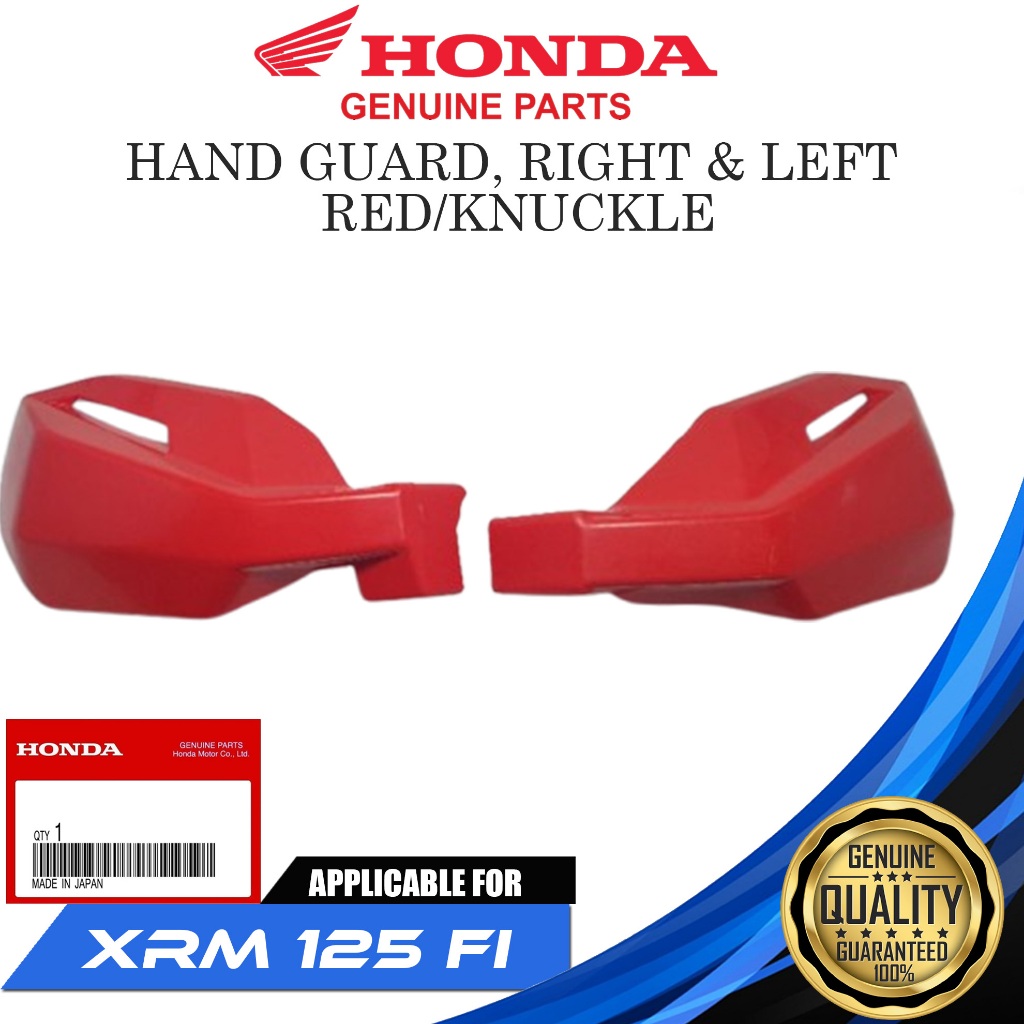 HONDA HAND GUARD KNUCKLE FOR XRM 125 FI ( RED, BLUE, BLACK ) | Shopee ...