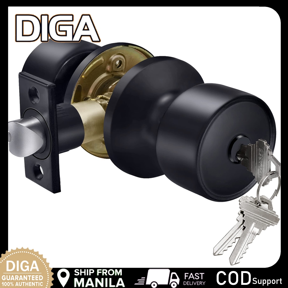 Door Handle Lock For Front Back Interior Doors Lock Knob Heavy Duty ...