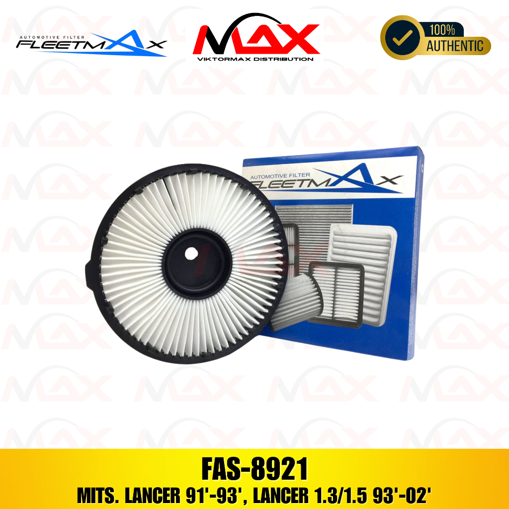FAS 8921 FLEETMAX OIL FILTER FOR MITSUBISHI LANCER (ALL) 1991-93 ...