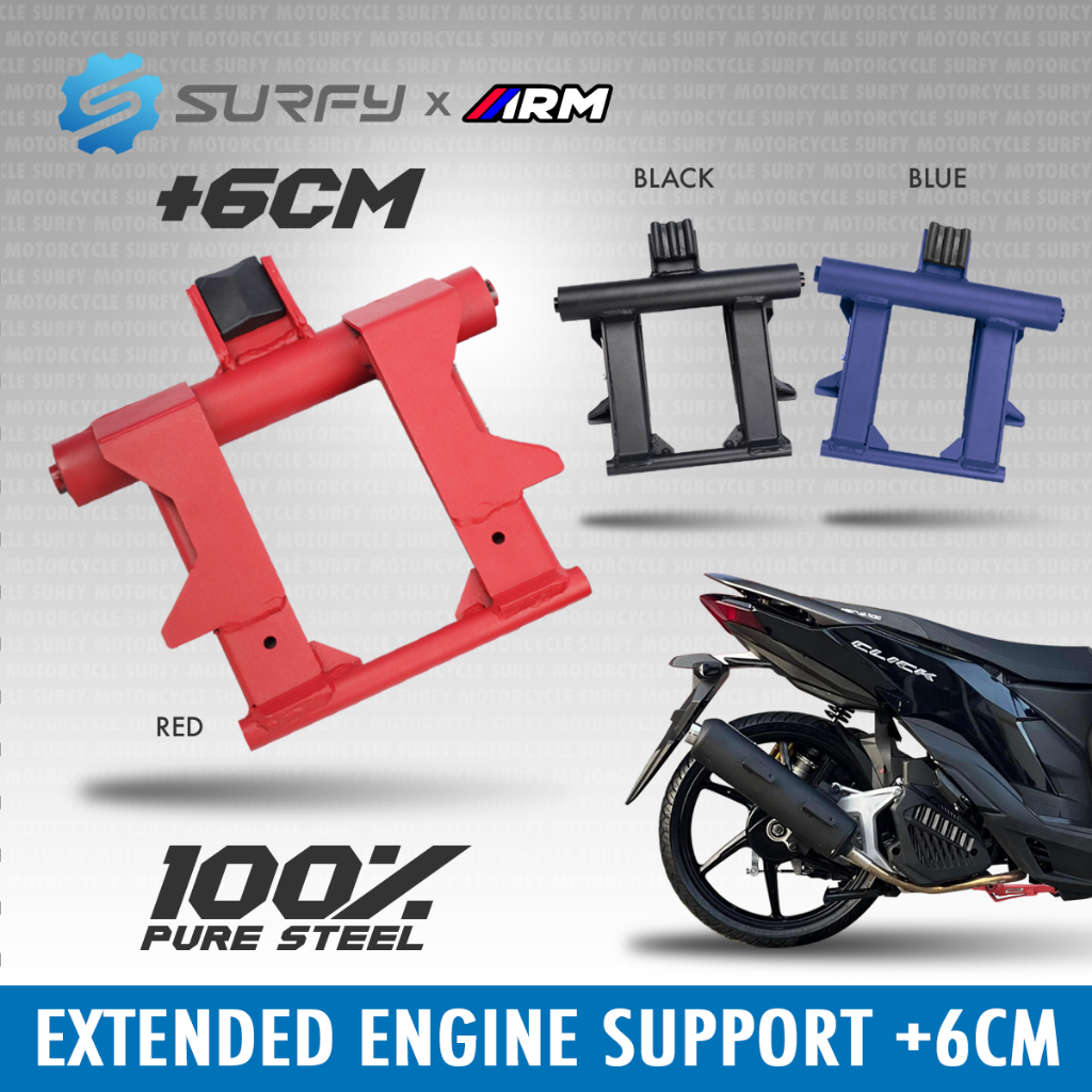 ARM Engine Support Extended 6cm For Honda Click 125i 150i Pure Steel ...