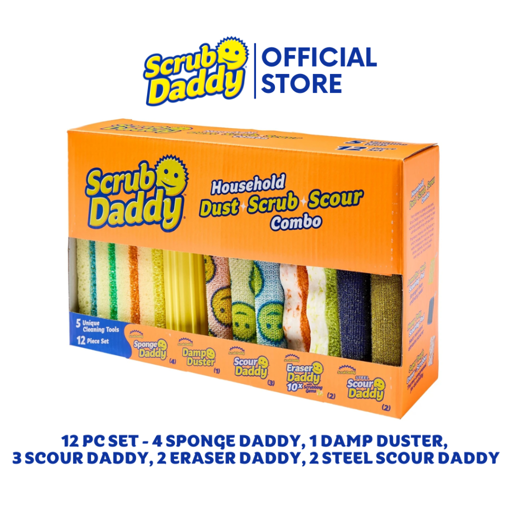Scrub Daddy Household Dust Scrub Scour Combo | Shopee Singapore