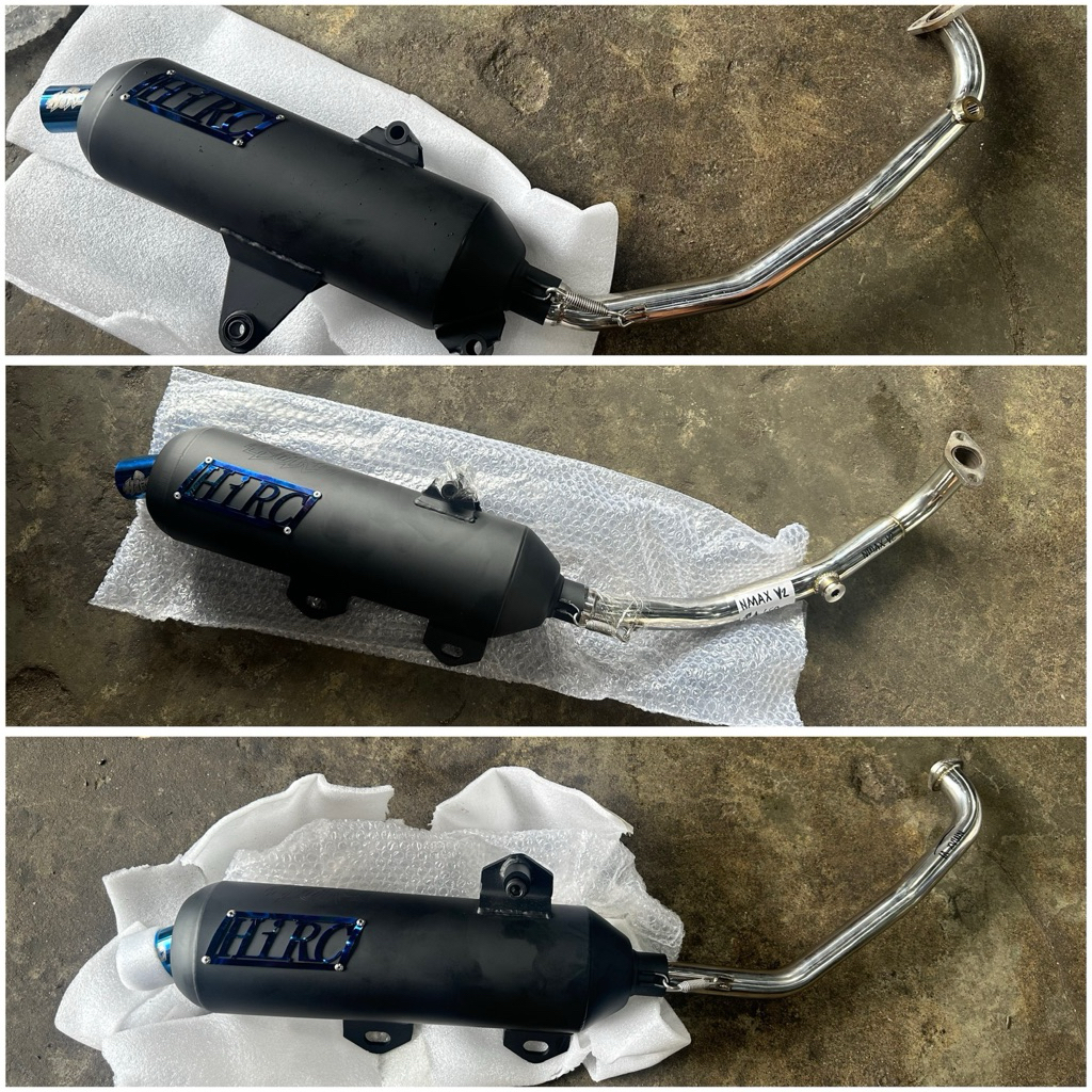 HIRC Scooter Muffler Exhaust POWER pipe NMAX v1&V2 / AEROX v2 pcx160 ...