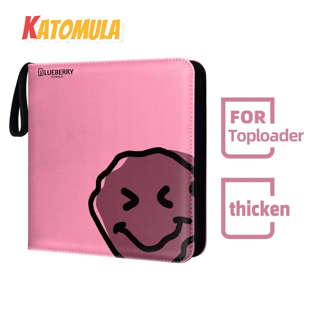 Blueberry Toploader Binder Album Pink Card Black Binder 240Pocket for ...