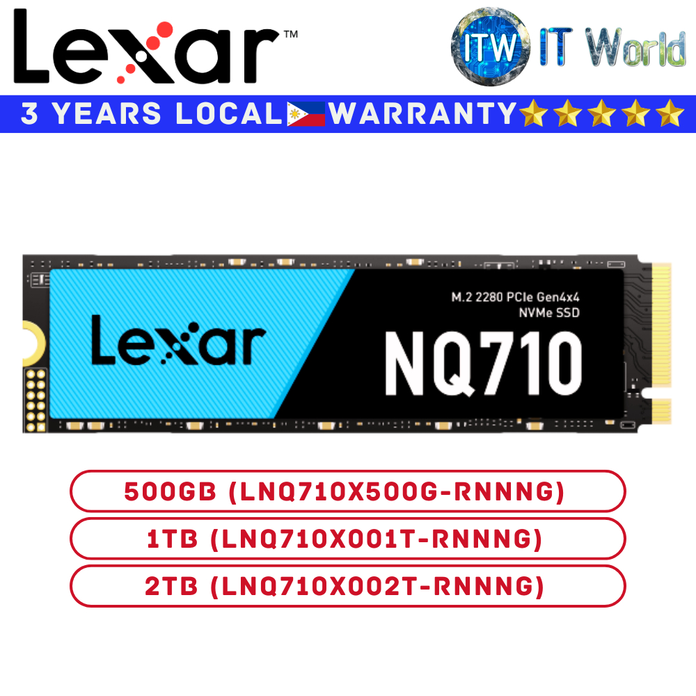 Itw | Lexar 500GB/1TB/2TB NVME SSD M 2 NVME SSD NQ710 M.2 2280 PCIe ...