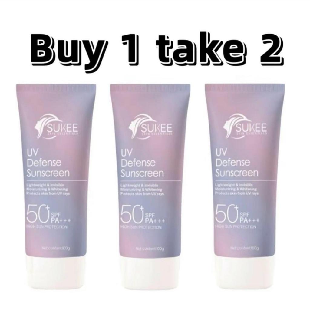 SUKEE UV Defense Sunscreen SPF50 PA+++ Multiple Protection Vitamin | Shopee Singapore