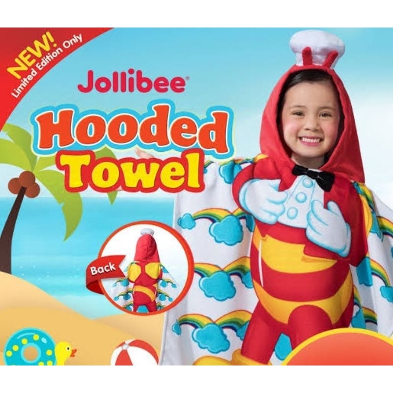 Limited Edition Jollibee Hooded Towel | Jollibee Umbrella | Jollibee ...